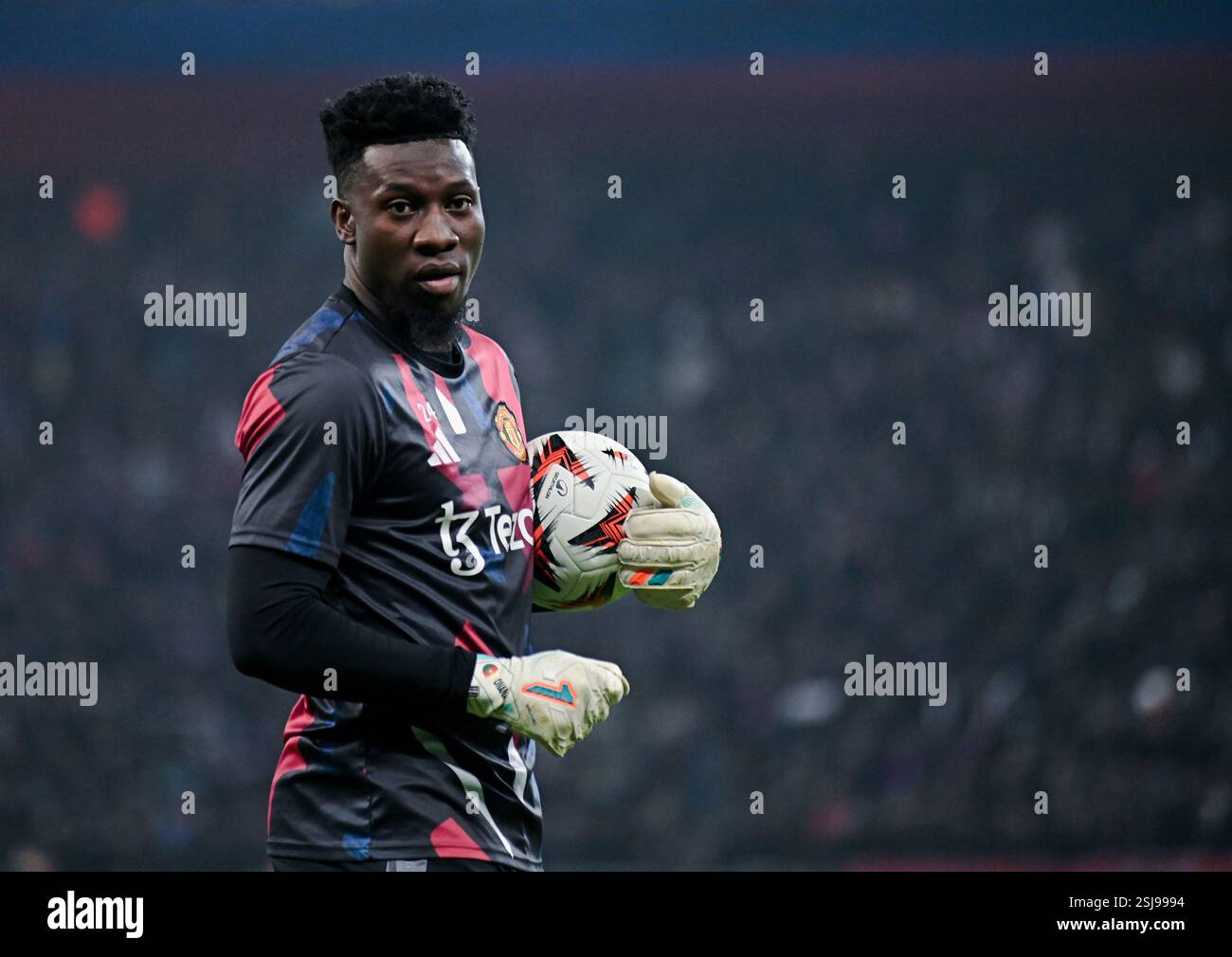 Andre Onana pictured prior to the UEFA Europa League Group Stage game ...