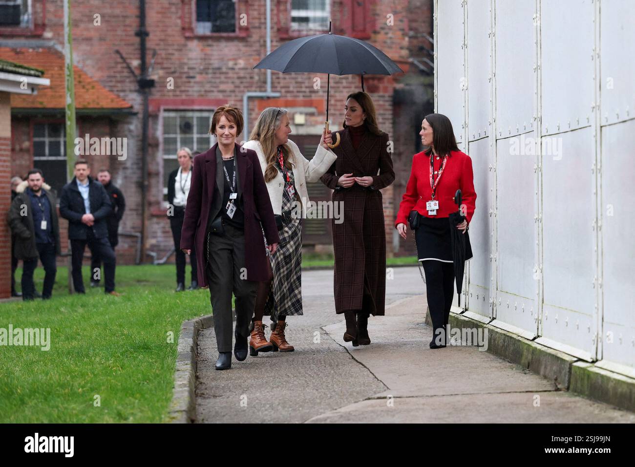 Britain's Kate, Princess of Wales, visits a mother and baby unit at HMP ...