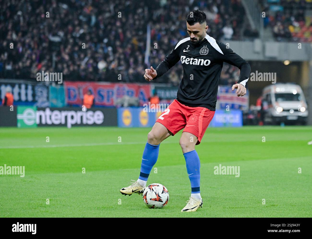 Valentin Cretu (FCSB) pictured prior to the UEFA Europa League Group ...