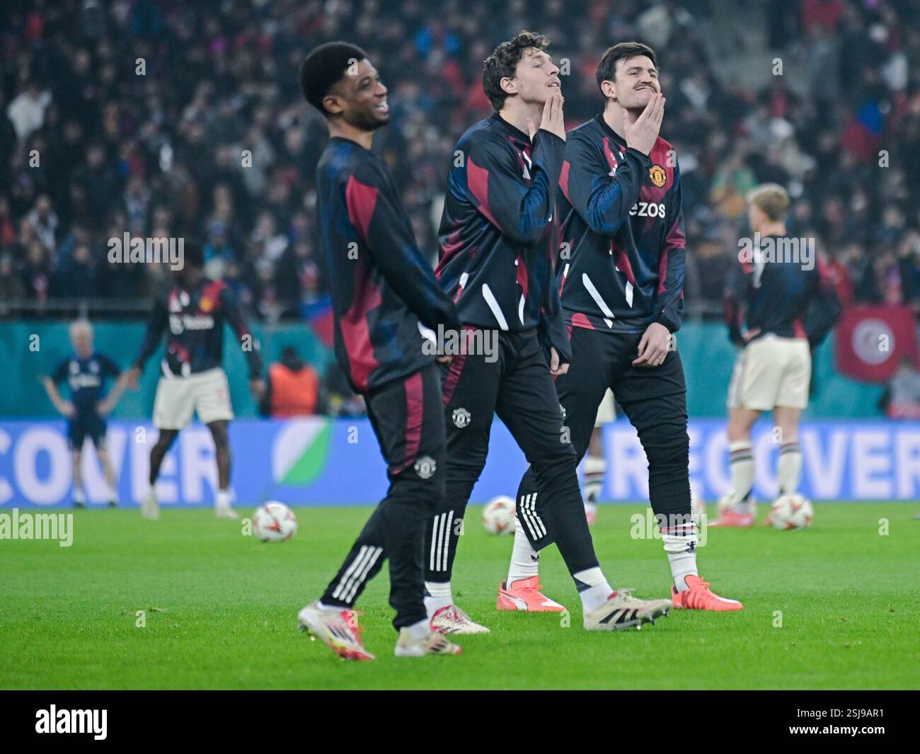 Harry Maguire pictured prior to the UEFA Europa League Group Stage game ...
