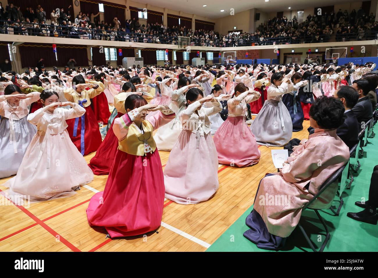 Graduation ceremony at Dongmyeong girls high school South Korea Girls ...