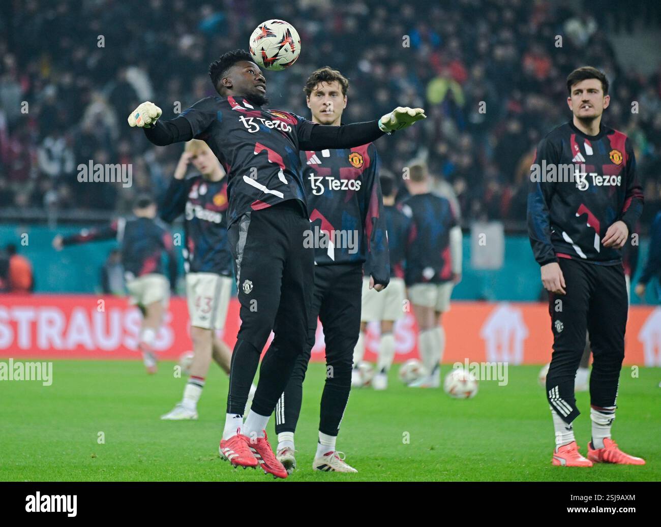 Andre Onana pictured prior to the UEFA Europa League Group Stage game ...