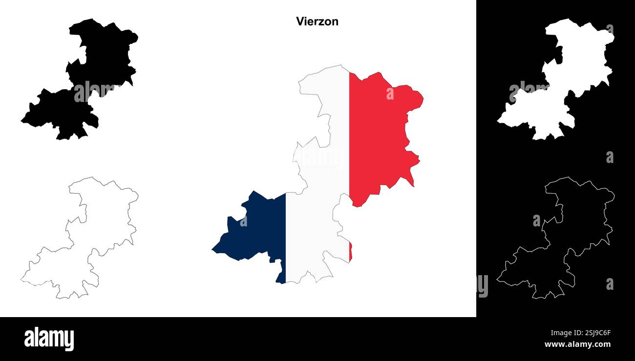 Vierzon eps map hi-res stock photography and images - Alamy