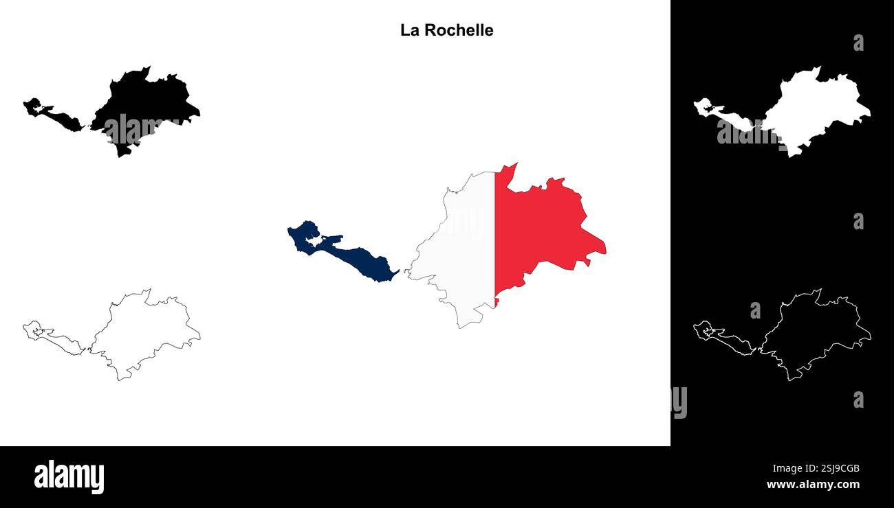 Map of rochelle Stock Vector Images - Alamy