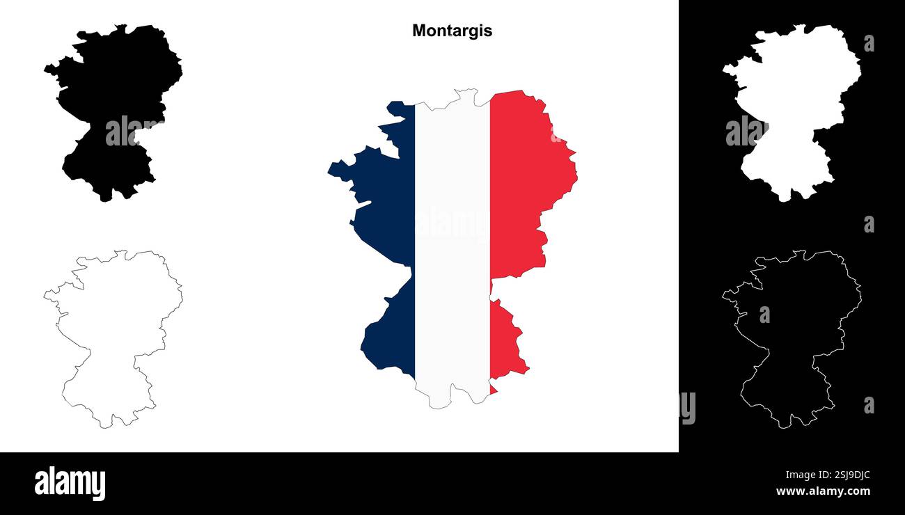 Montargis map hi-res stock photography and images - Alamy