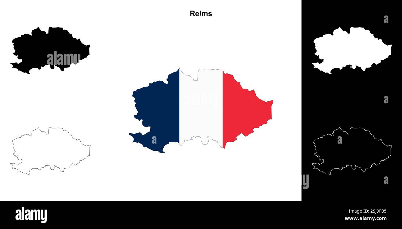 Reims eps map hi-res stock photography and images - Alamy