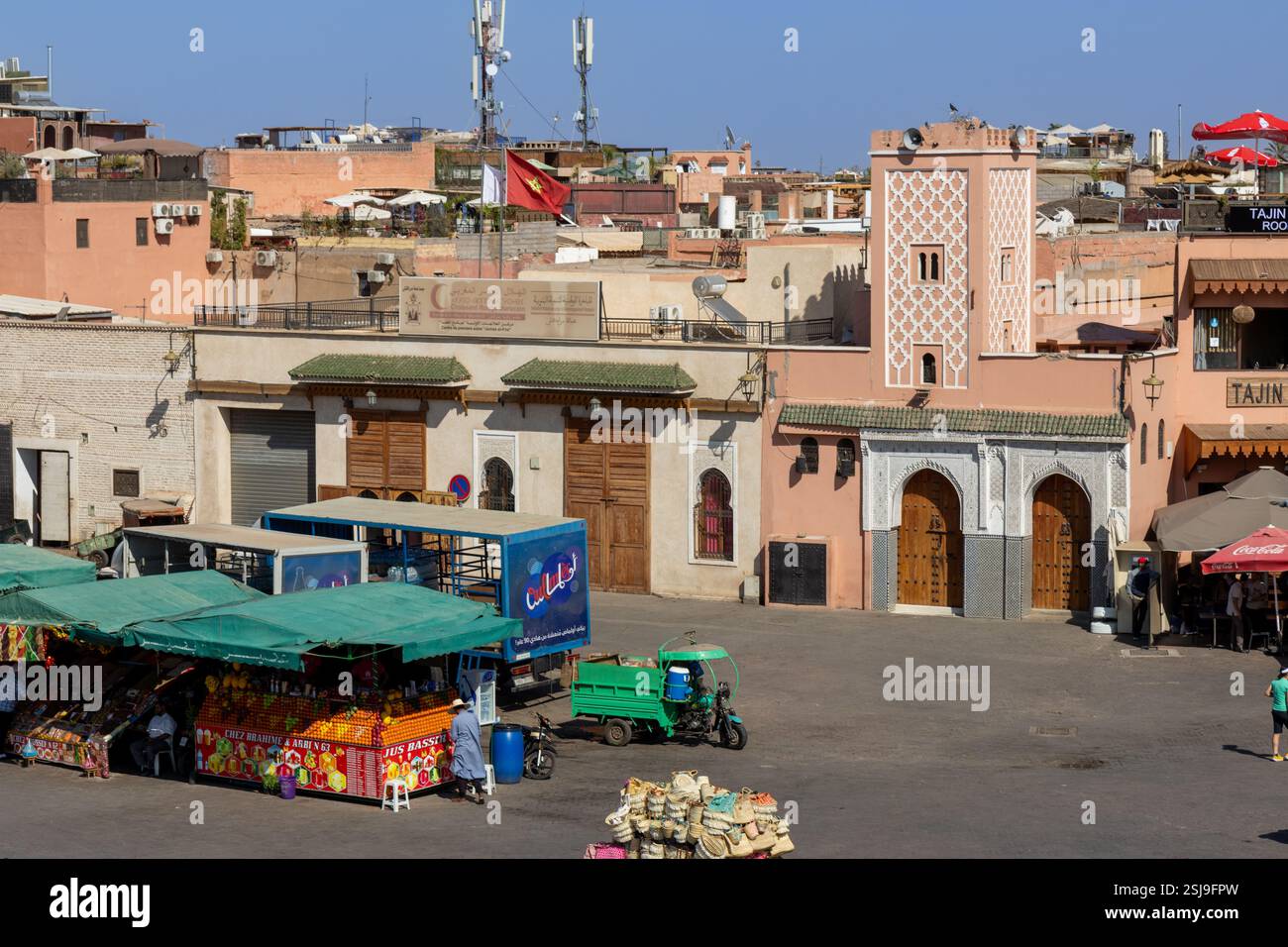 Jamaa el Fna square, view from Le grand balcon du café glacier ...