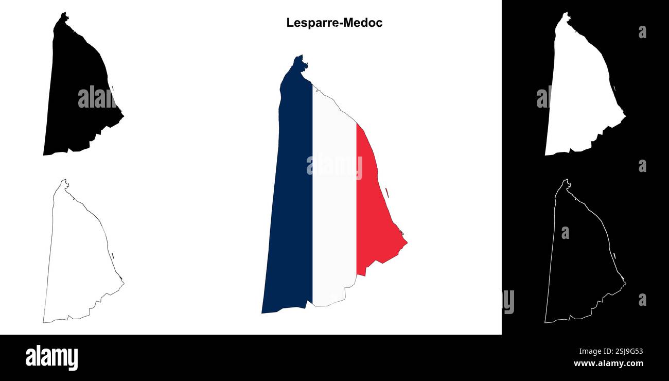 Map of lesparre medoc hi-res stock photography and images - Alamy