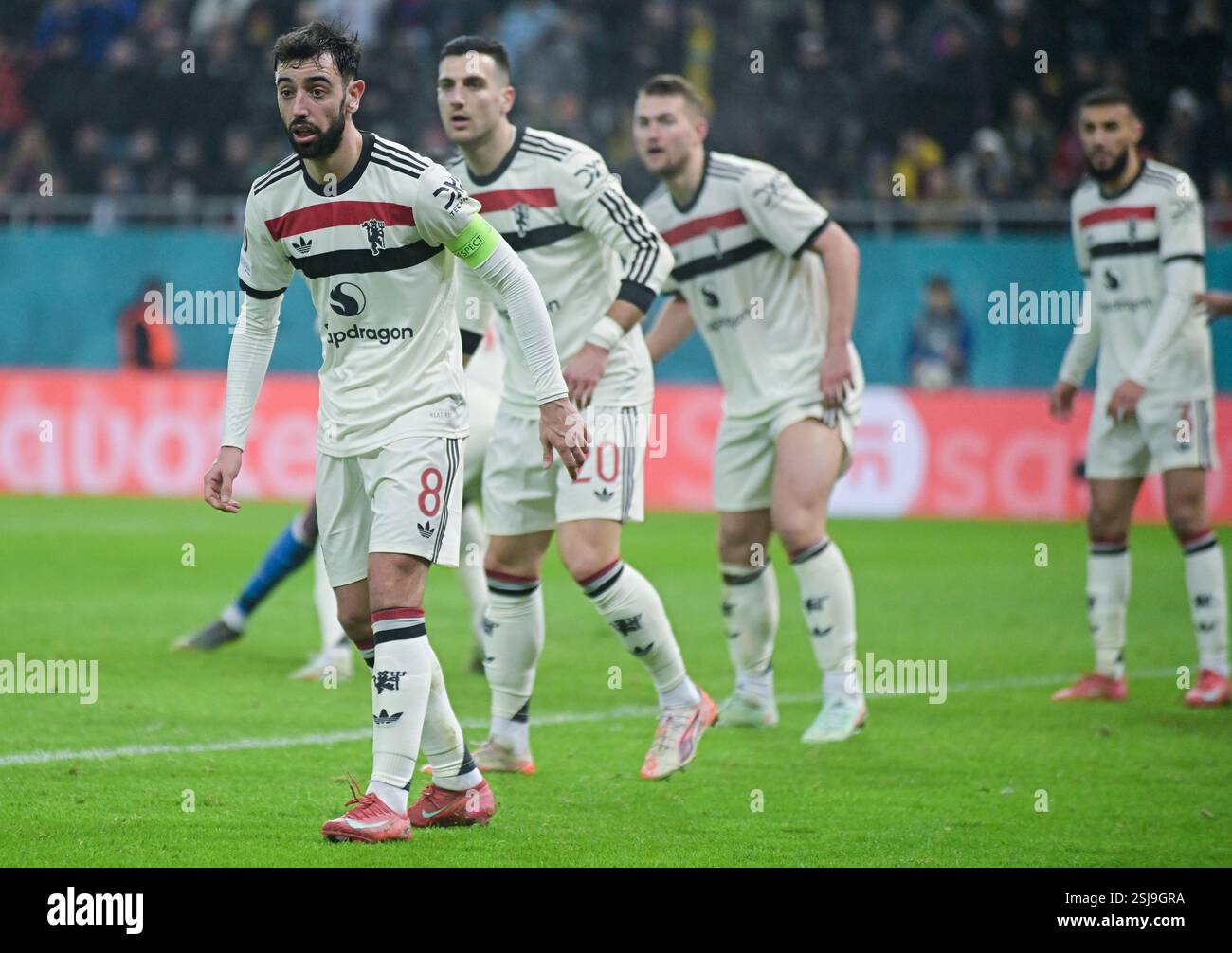 Manchster United captain Bruno Fernandes pictured during the UEFA ...