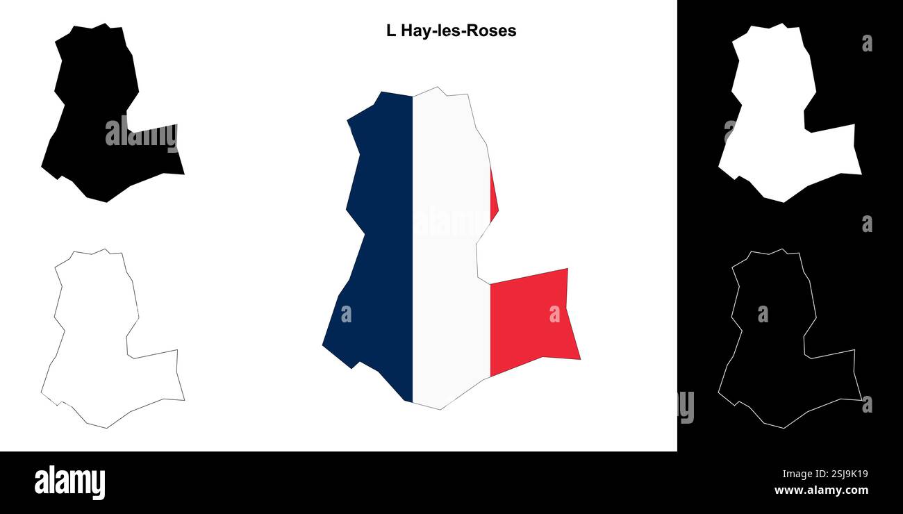 Map of l hay les roses hi-res stock photography and images - Alamy