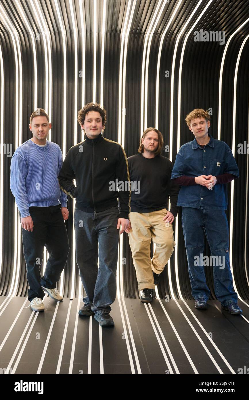 PRODUCTION - 11 February 2025, Berlin: The band "Provinz" with Robin ...