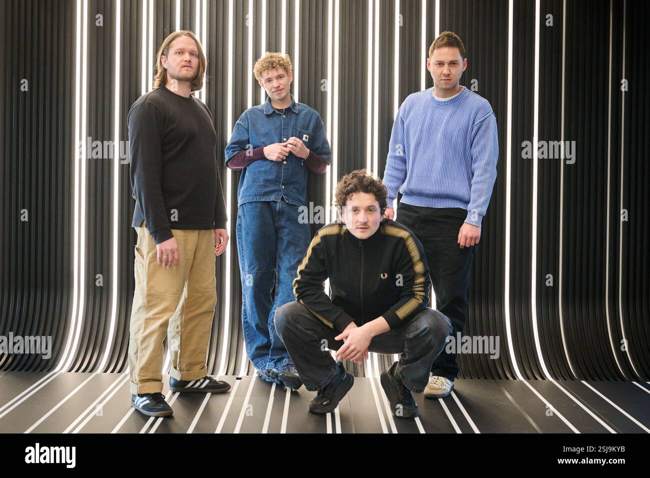 Berlin, Germany. 11th Feb, 2025. The band "Provinz" with Moritz Bösing ...