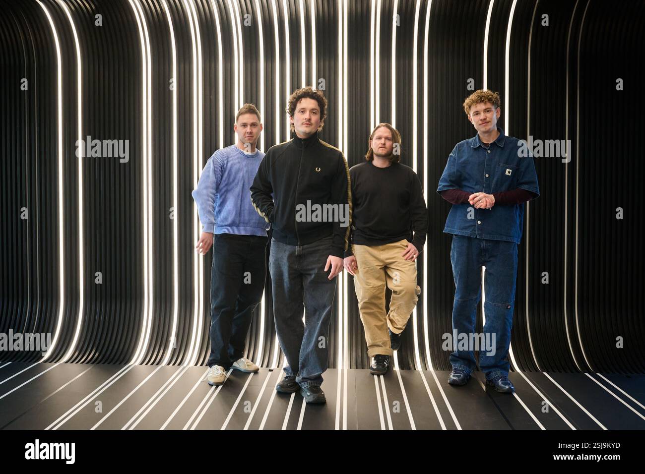 Berlin, Germany. 11th Feb, 2025. The band "Provinz" with Robin Schmid ...