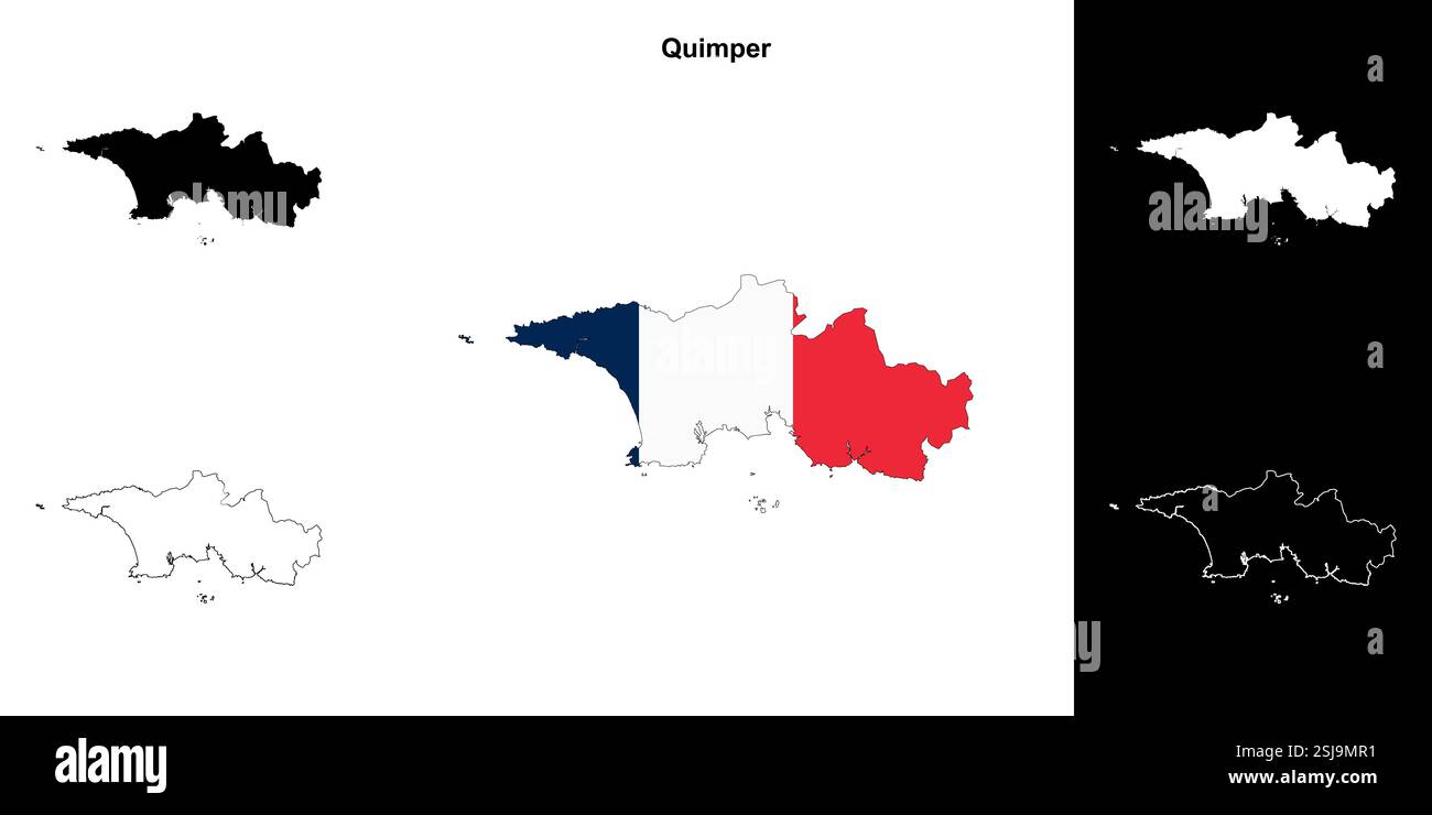 Quimper eps map hi-res stock photography and images - Alamy