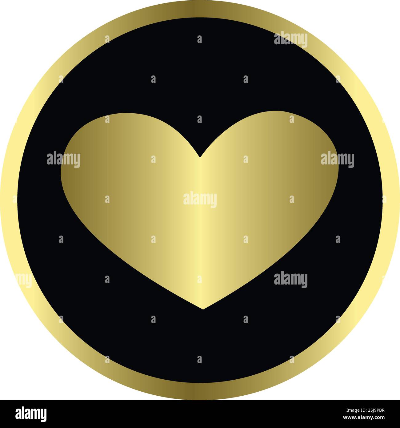 Gold color love icon vector design Stock Vector Image & Art - Alamy