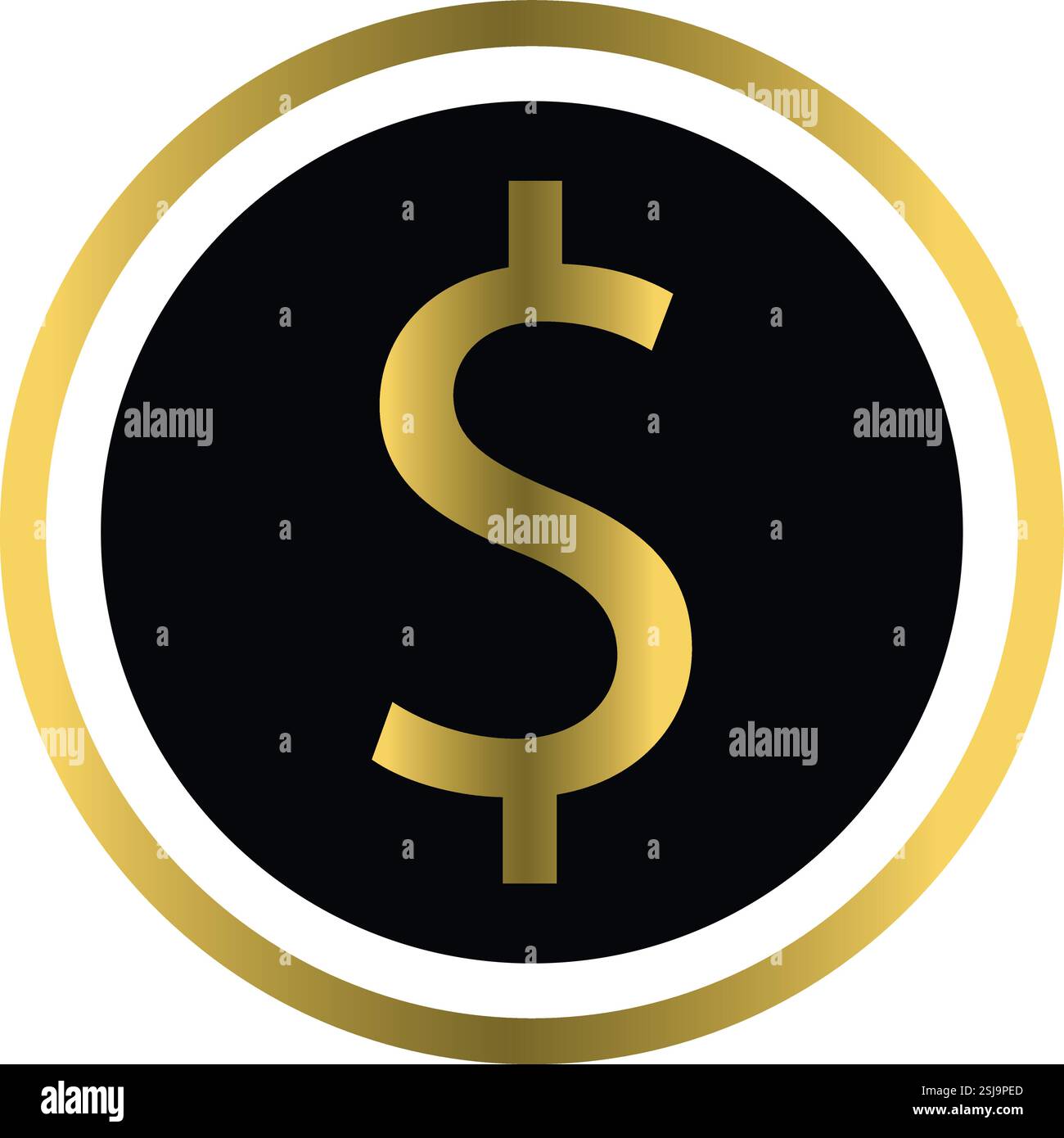 Dollar arrow isolated icon Stock Vector Images - Alamy