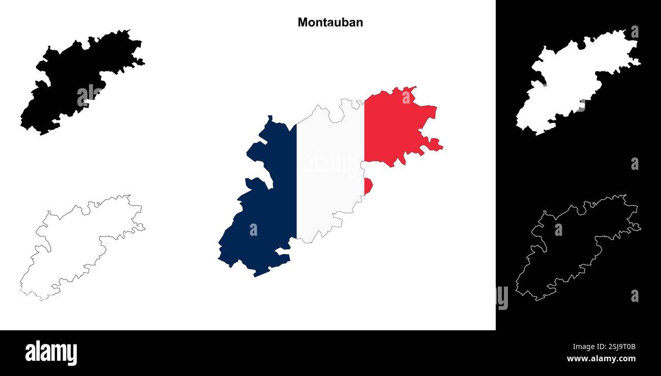 Map of montauban hi-res stock photography and images - Alamy