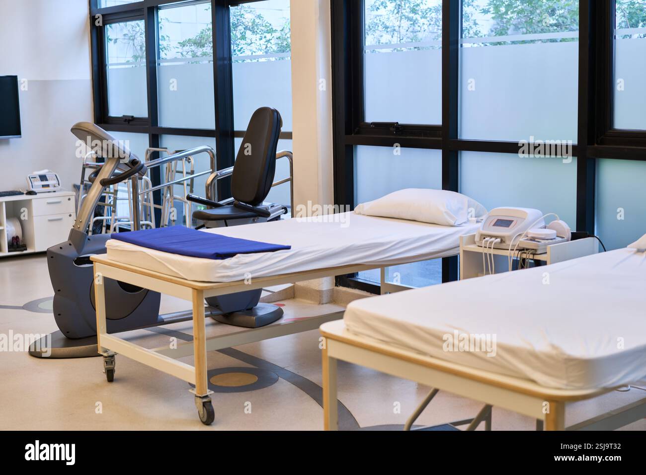 Interior of a senior rehabilitation facility featuring beds and ...