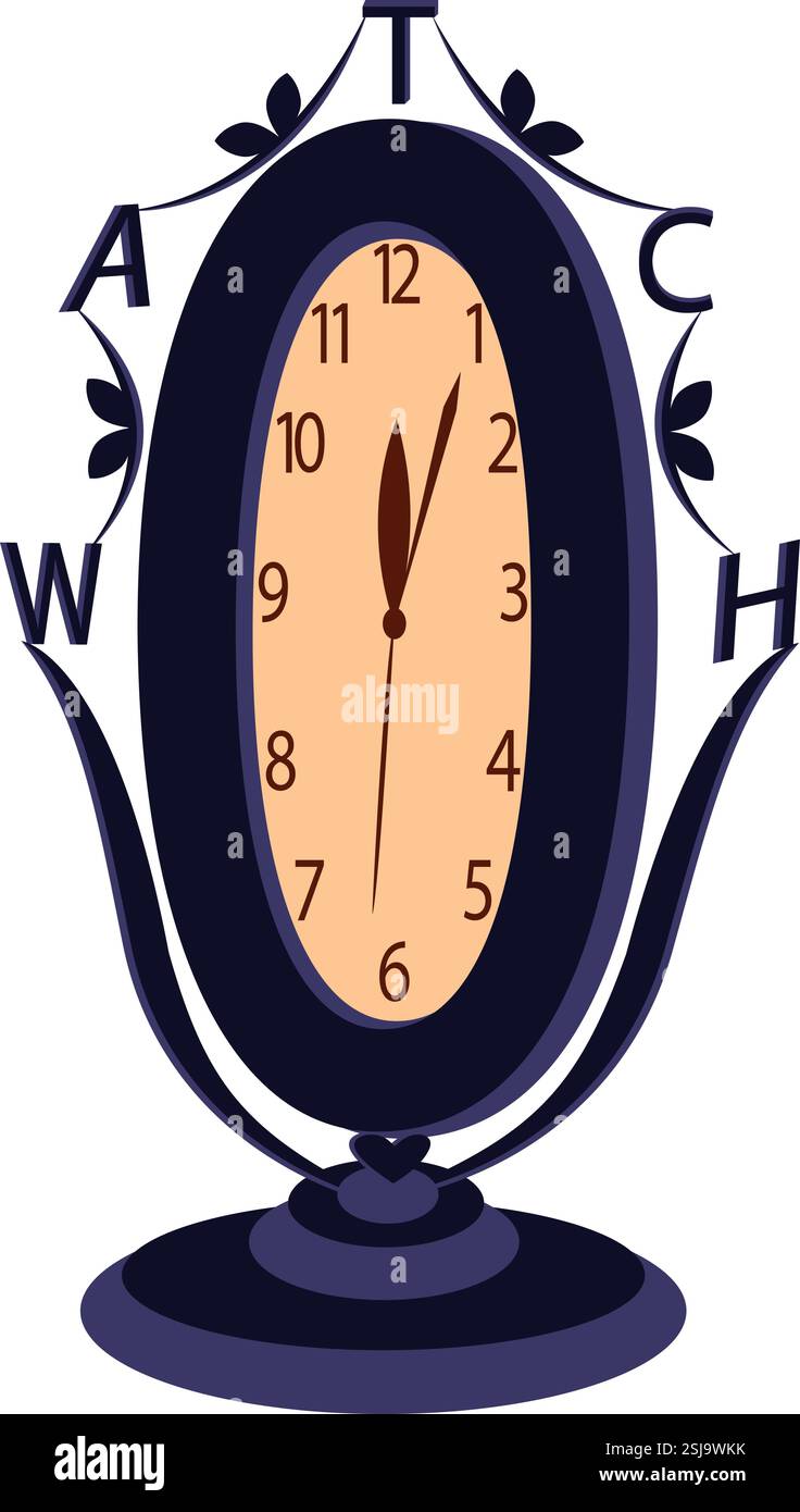 Table clock vector design Stock Vector Image & Art - Alamy