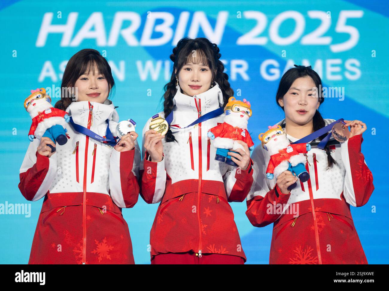 Yabuli, China's Heilongjiang Province. 11th Feb, 2025. Gold medalist ...