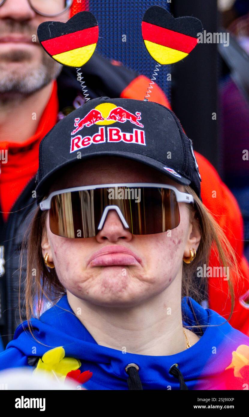 11 February 2025, Austria, Saalbach-Hinterglemm: Alpine Skiing: World ...