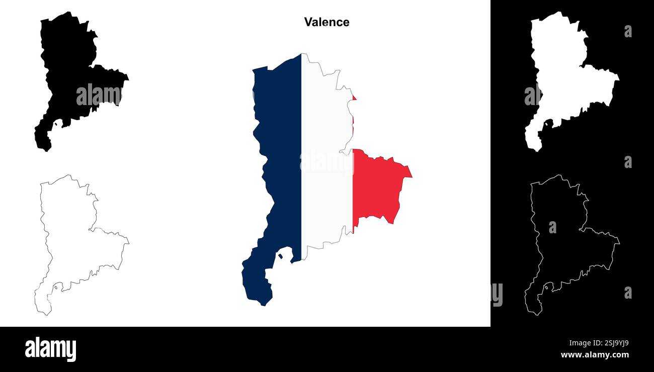 Map of valence hi-res stock photography and images - Alamy