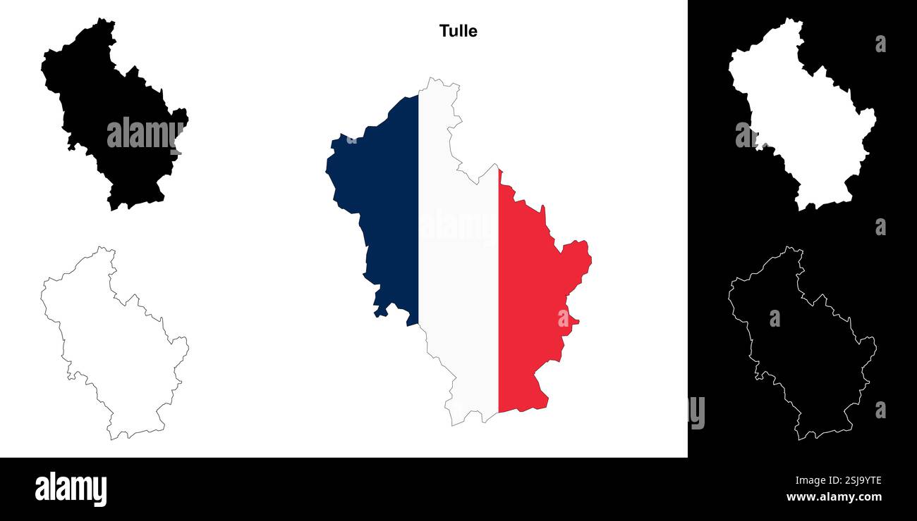 Tulle eps map hi-res stock photography and images - Alamy