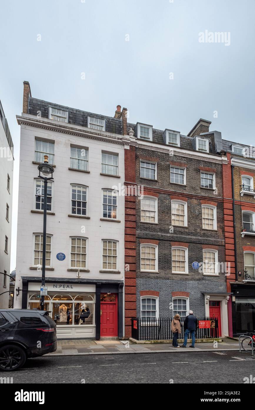 London, February 11th 2025: The Handel / Hendrix house in Brook Street ...