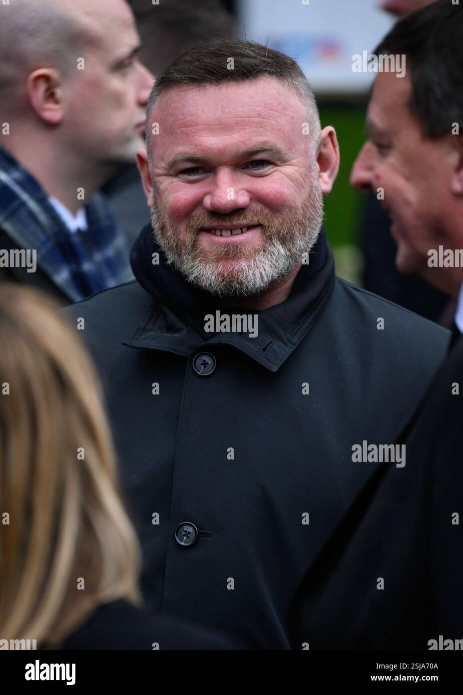 Manchester, UK. February 11th, 2025. Wayne Rooney at the funeral of ...