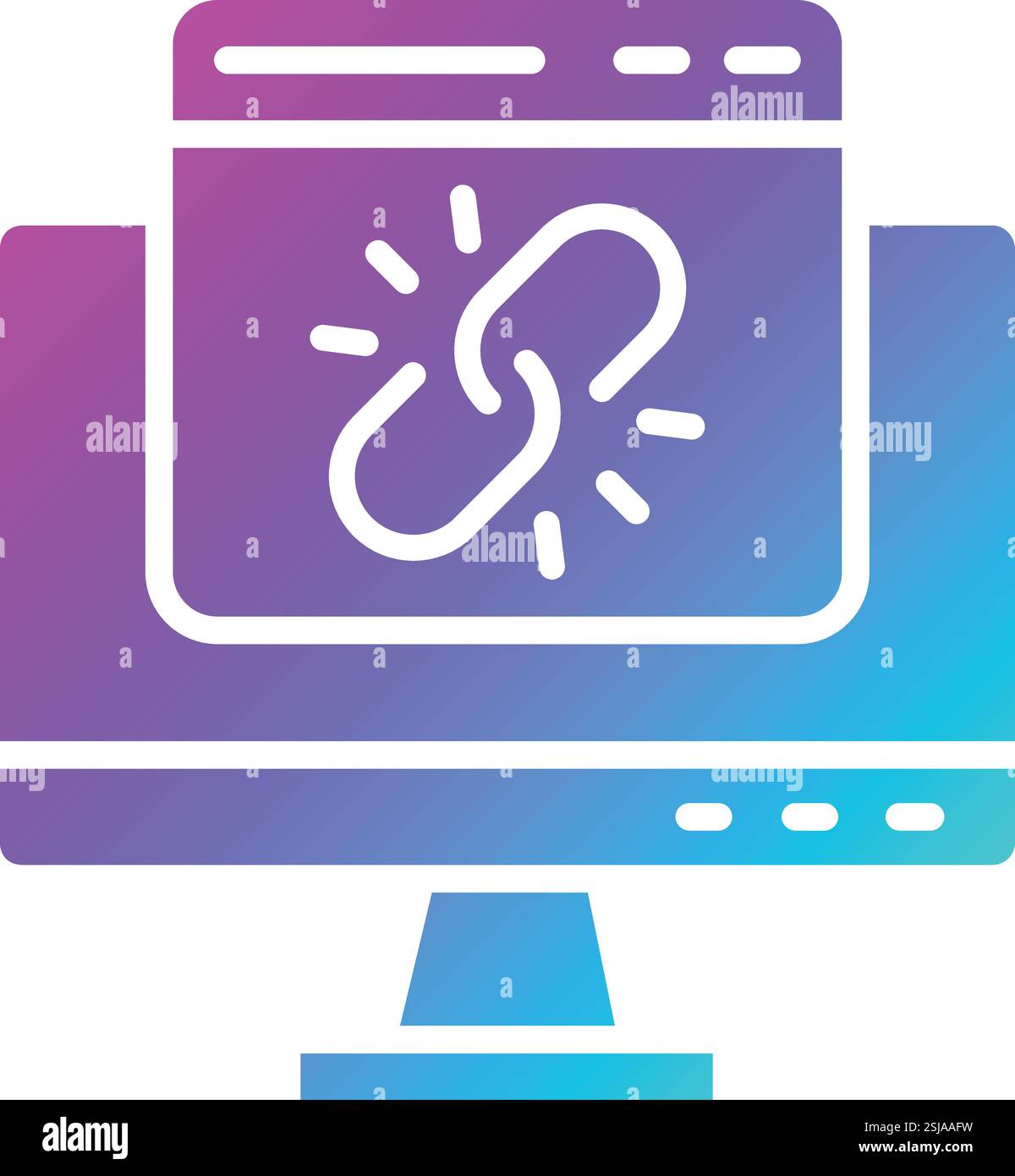 Web link vector icon hi-res stock photography and images - Alamy