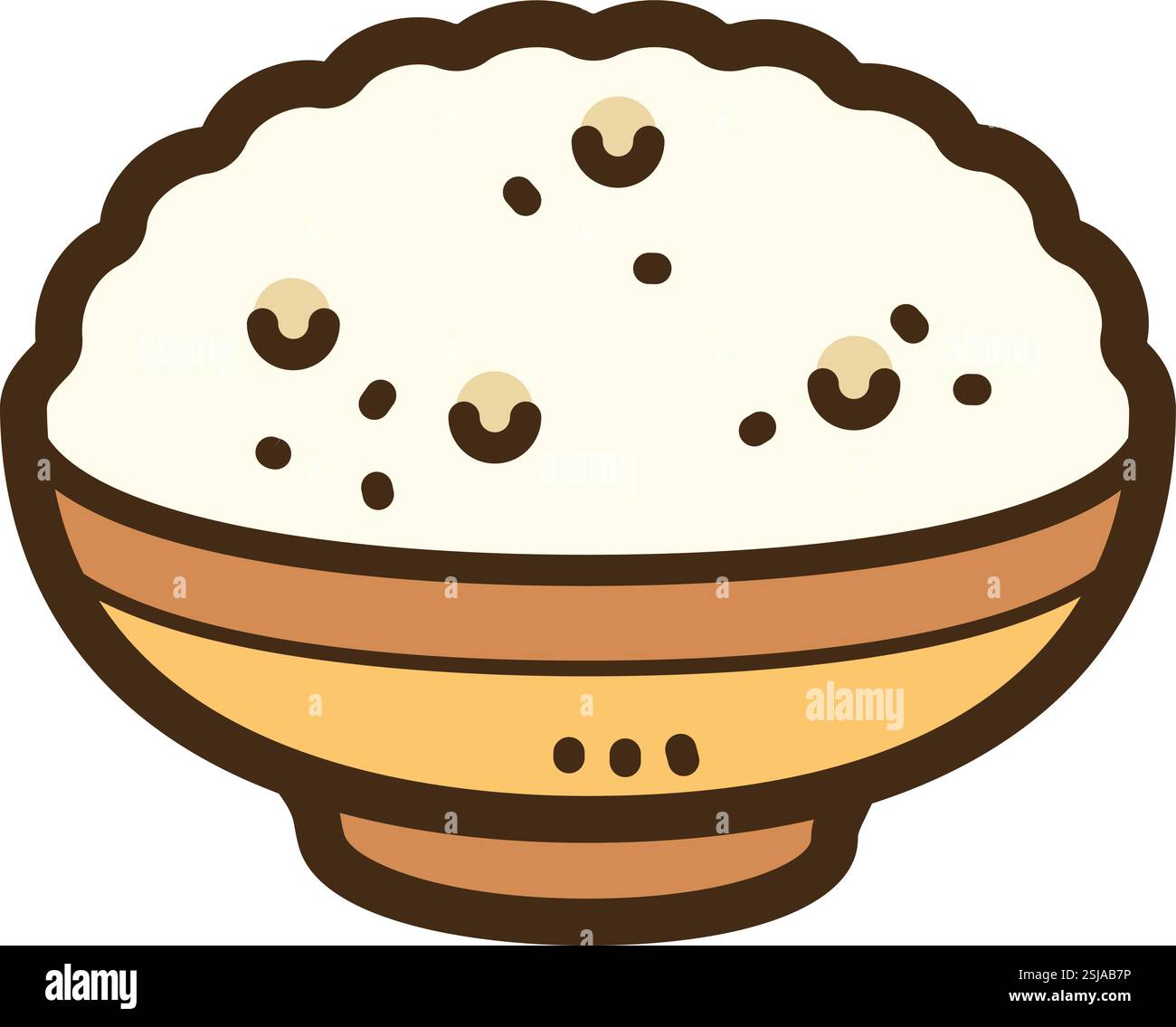 Rice vector doodle illustration and graphic. Part of food and beverages ...