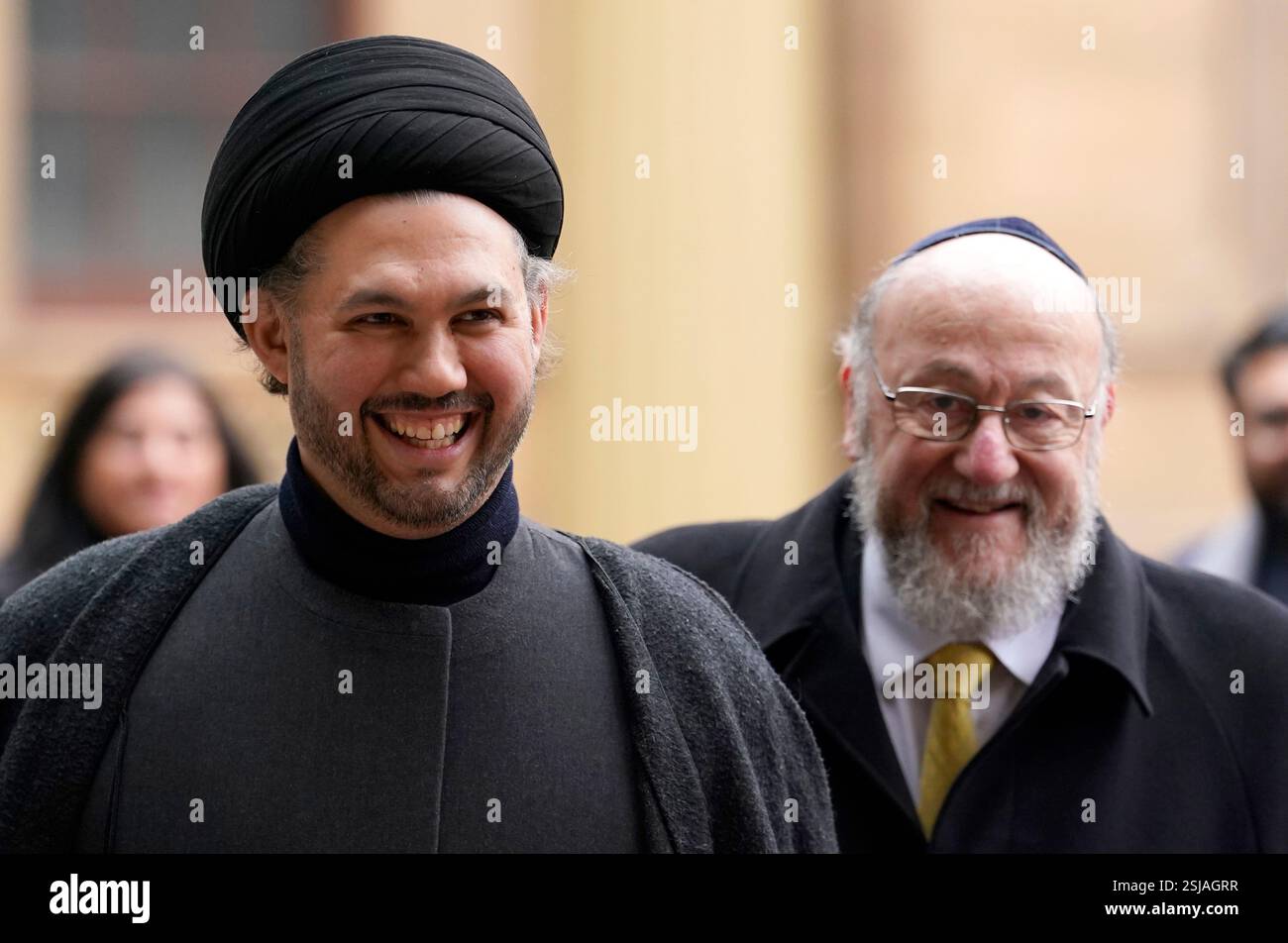 Chief Imam Dr Sayed Razawi (left) and Chief Rabbi Sir Ephraim Mirvis ...
