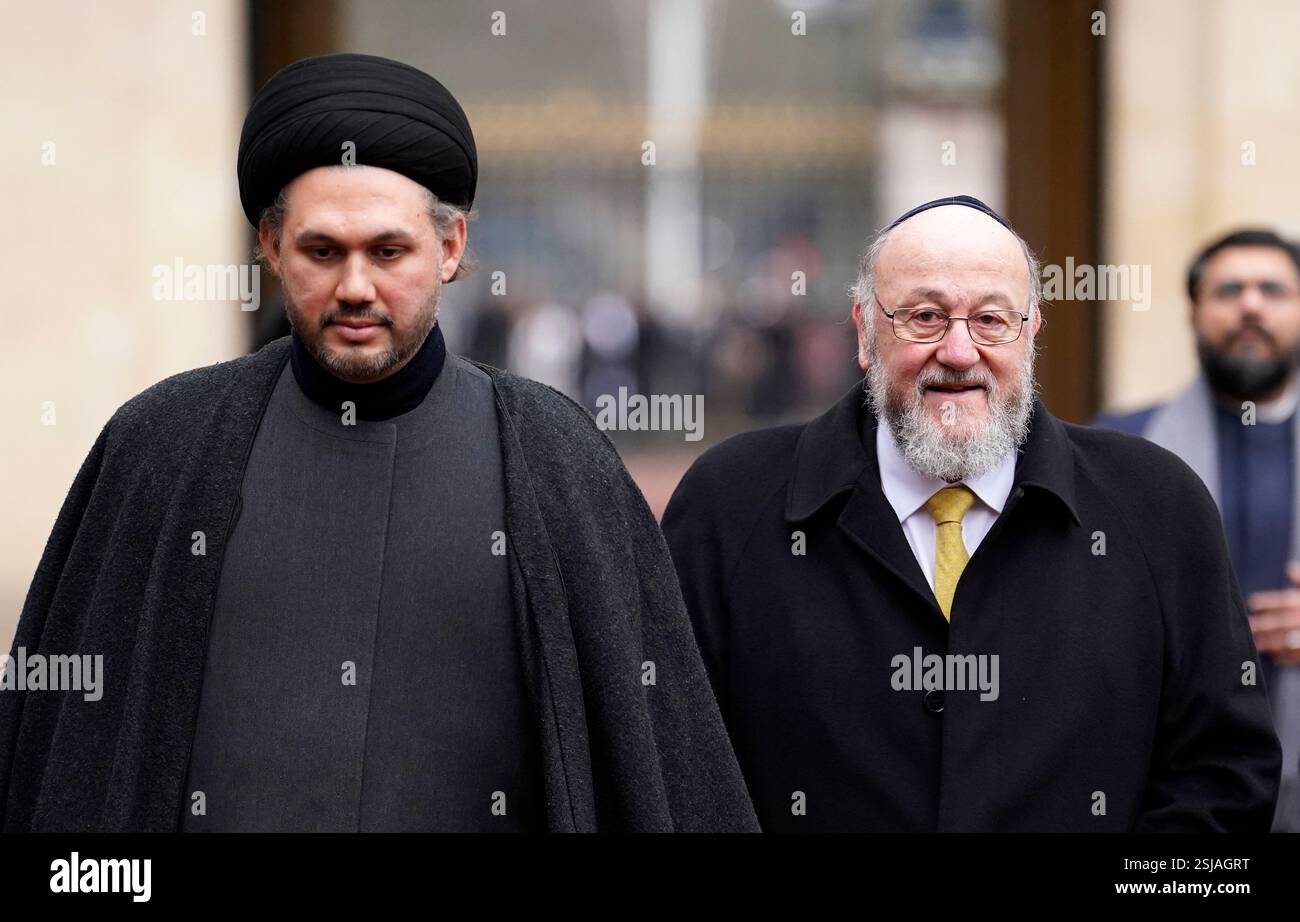 Chief Imam Dr Sayed Razawi (left) and Chief Rabbi Sir Ephraim Mirvis ...