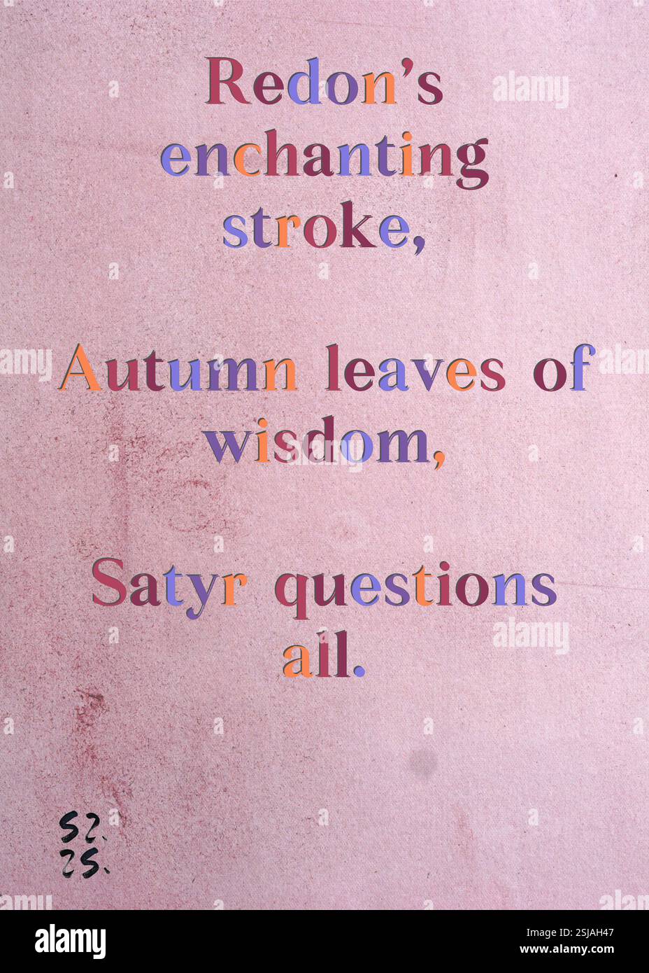 Redon's enchanting stroke, Autumn leaves of wisdom, Satyr questions all ...
