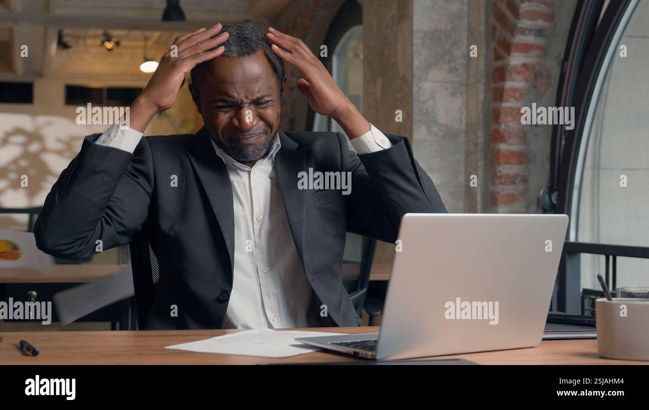 African American adult manager male guy in office ethnic businessman ...