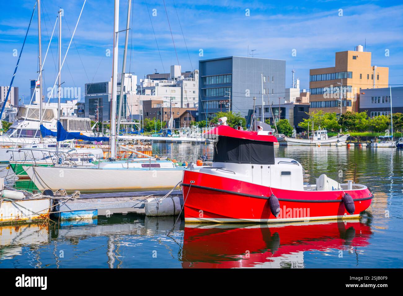 Tokushima, Japan downtown cityscape on the Shinmachi River Stock Photo ...
