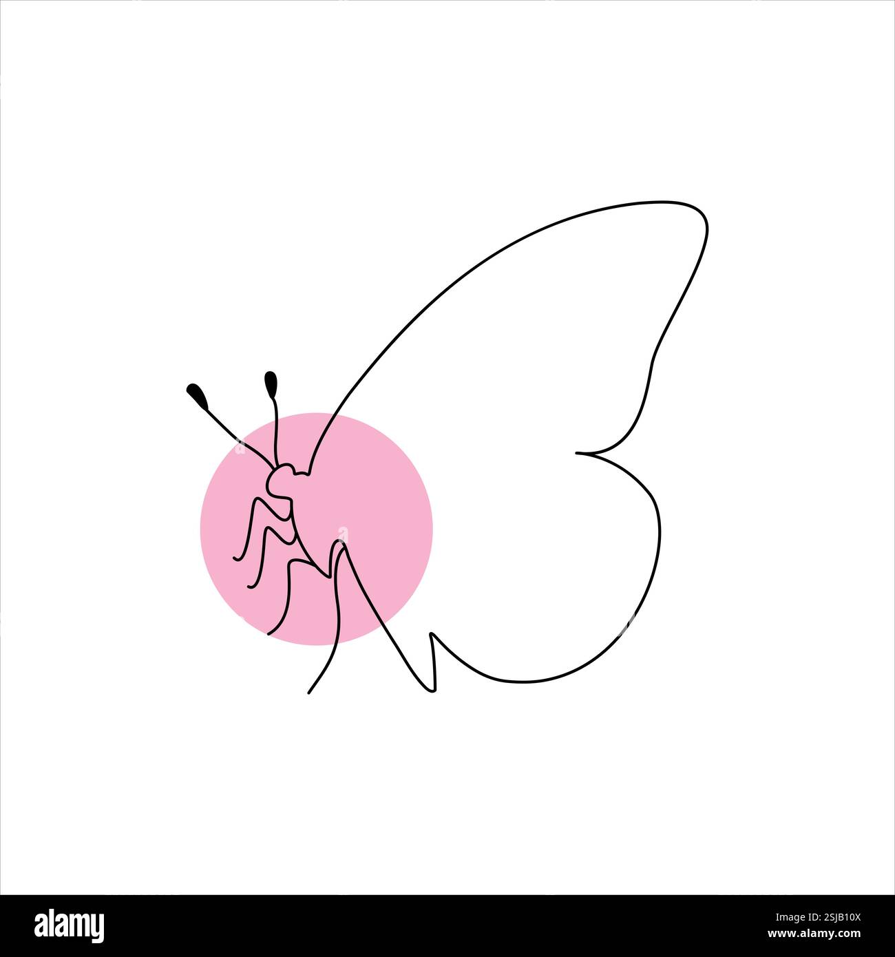 Continuous line art flying Stock Vector Images - Alamy