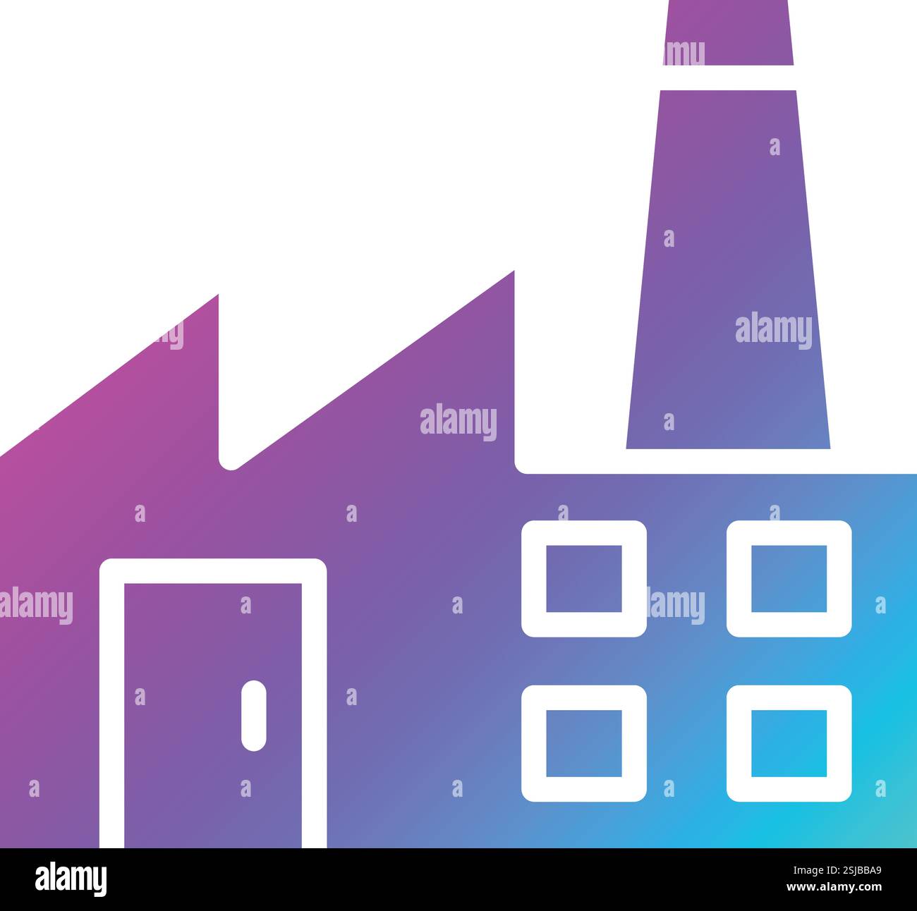 Factory Vector Icon Design Illustration Stock Vector Image & Art - Alamy