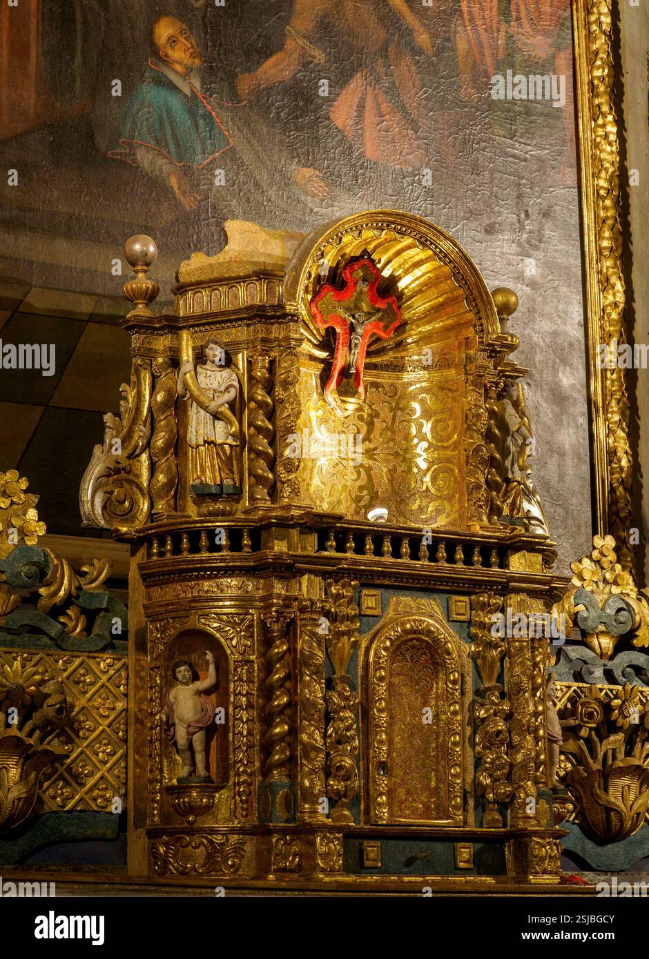 Tabernacle, altar of the church of Saint Thomas of Canterbury, Mur-de ...