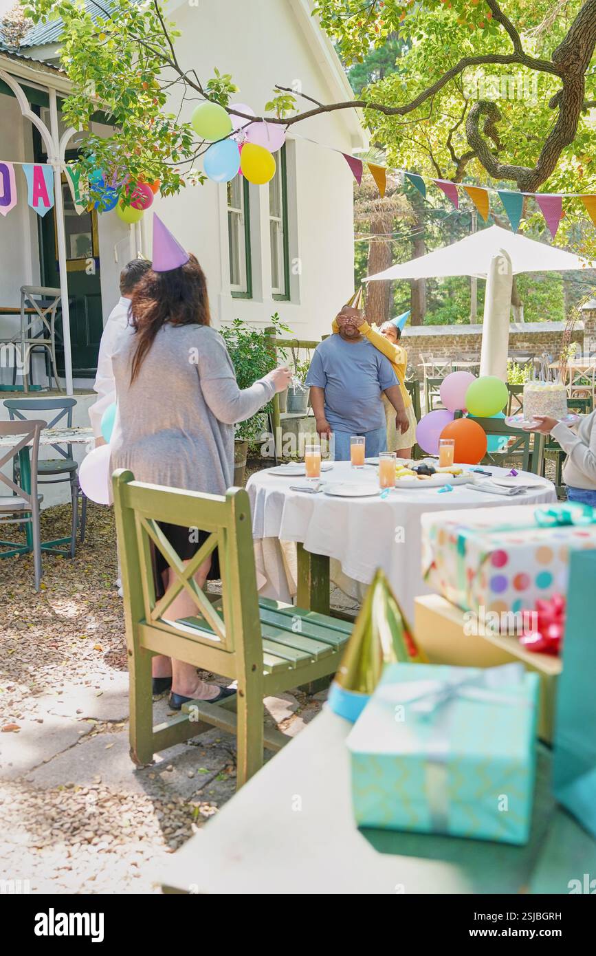 Disabled friends celebrating birthday Stock Photo - Alamy