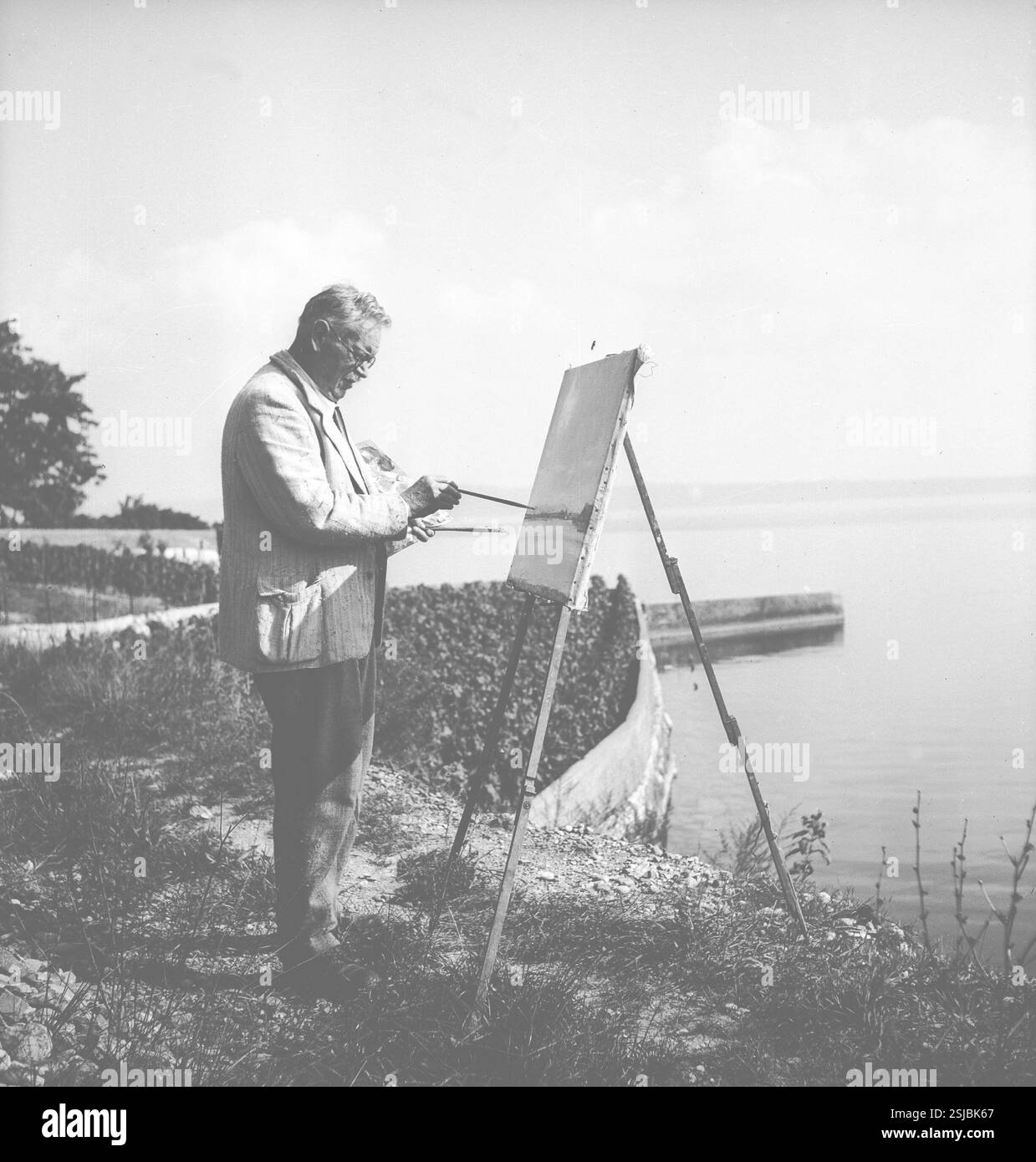 Ernst Geiger, Kunstmaler#Ernst Geiger, painter- RDB BY DUKAS Stock ...