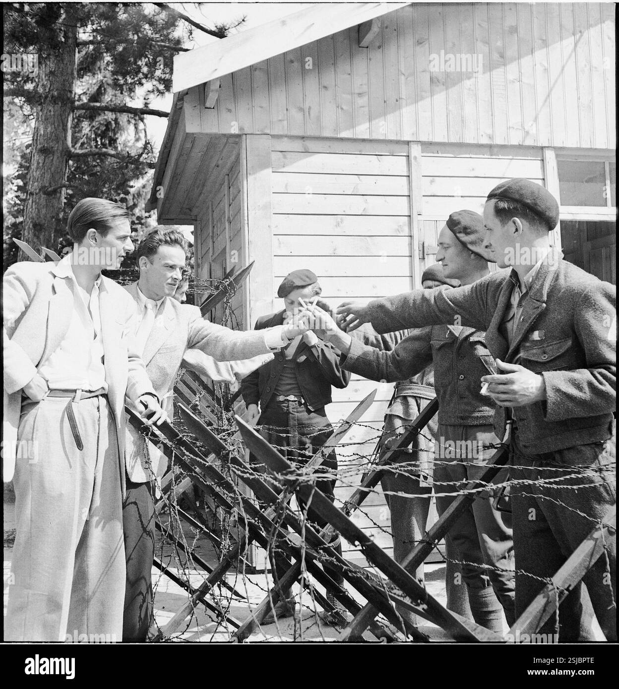 WK 2: Grenze Schweiz-Frankreich, Verrier 1944#WW 2: border Switzerland ...