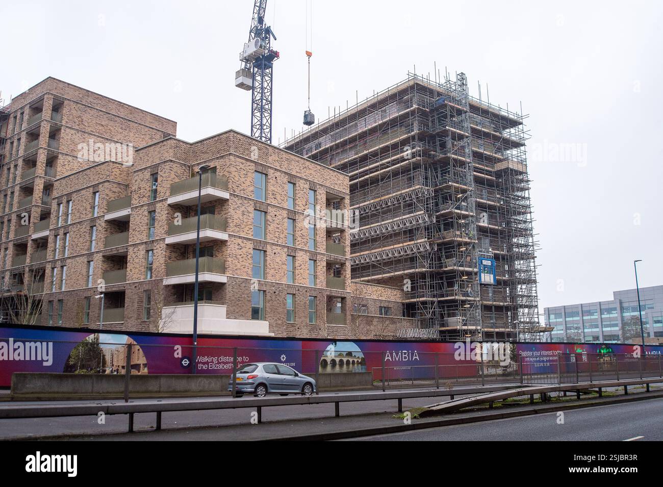Maidenhead, Berkshire, UK. 11th February, 2025. New high rise tower ...