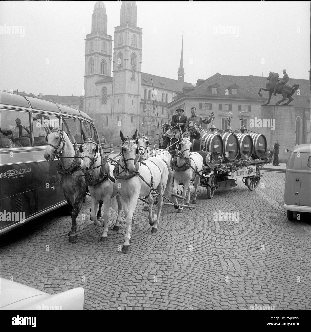 Sauser-Propagandafahrt durch Zürich, 1959#Propaganda campaign for fresh ...