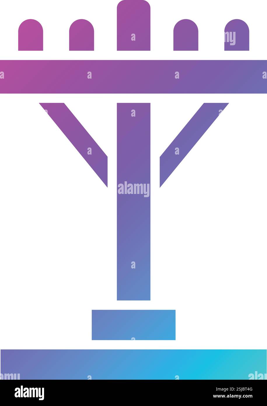 Electric pole Vector Icon Design Illustration Stock Vector Image & Art ...