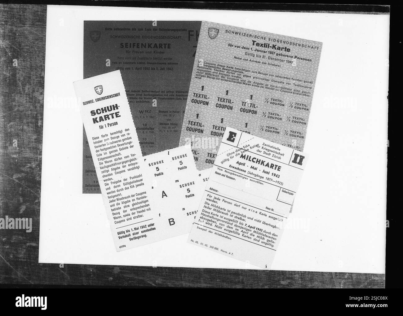 Food ration card hi-res stock photography and images - Alamy