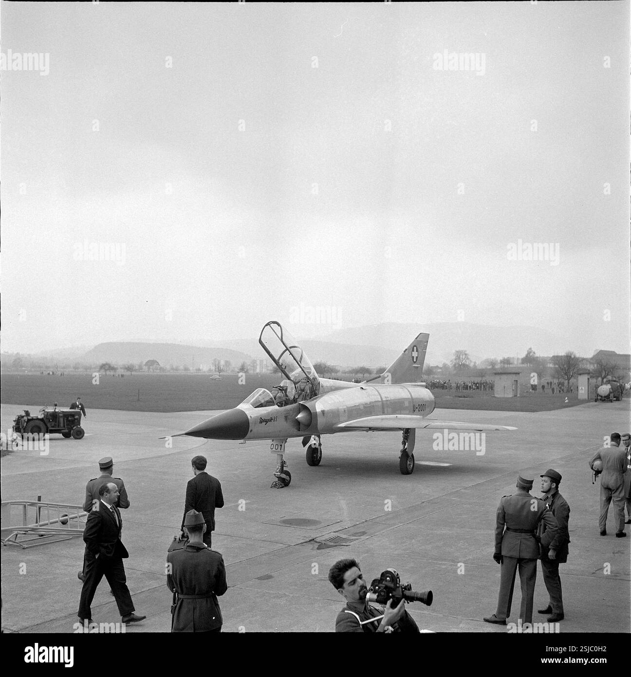 Erster Mirage Militärjet der Schweizer Luftwaffe, Emmen 1964#First ...