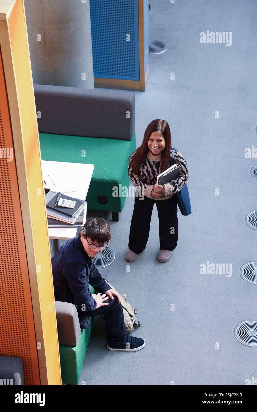 Disabled coworkers in office Stock Photo - Alamy