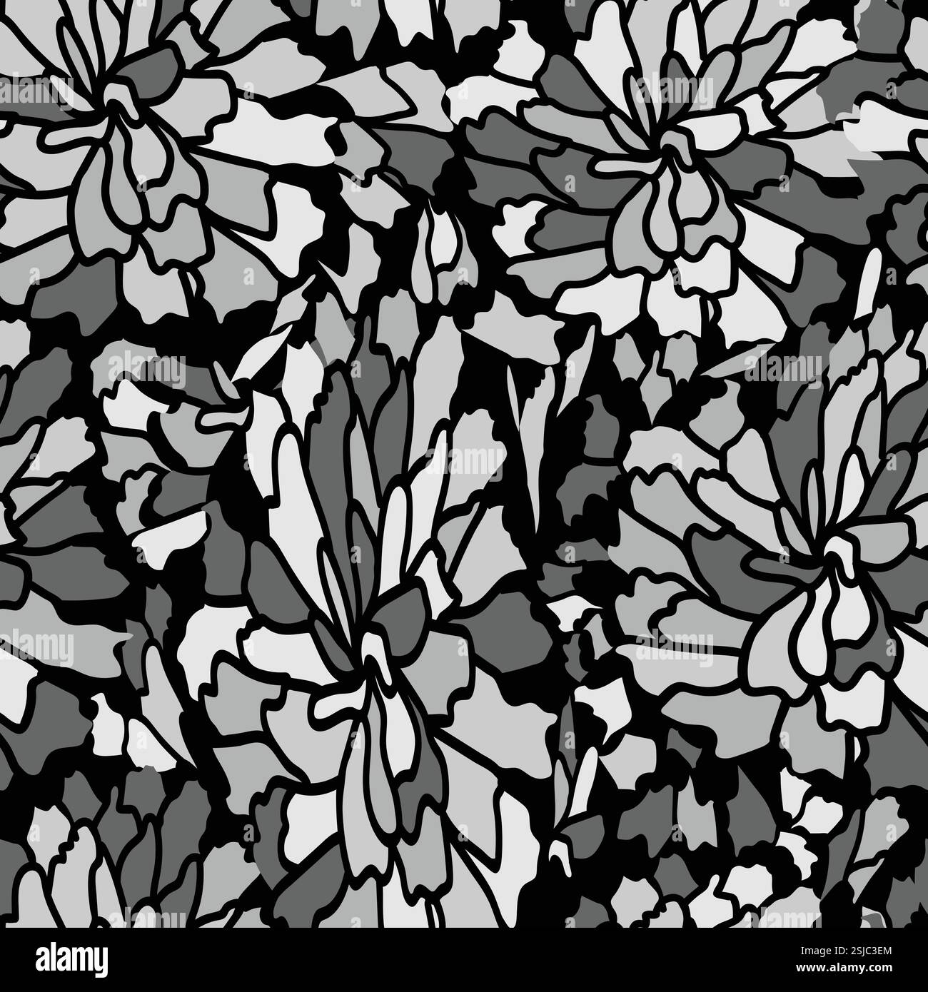 This stylish black and white floral pattern is perfect for adding a ...