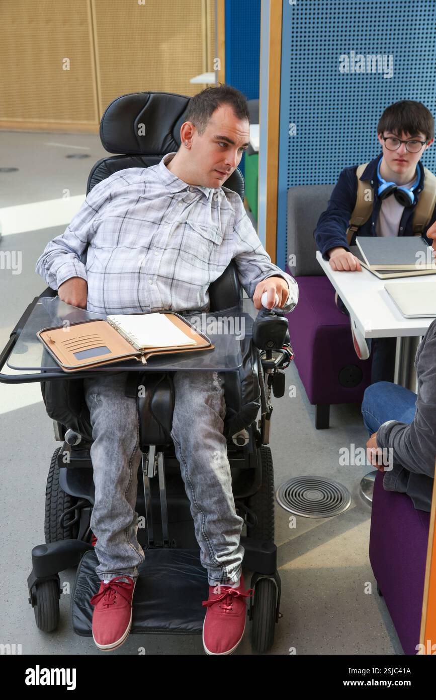 Disabled people in office Stock Photo - Alamy